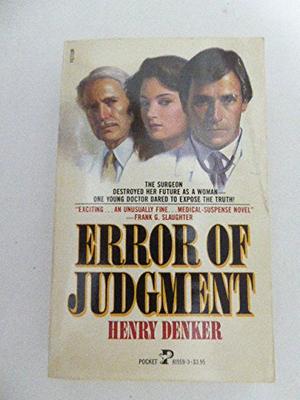 ERROR OF JUDGMENT | Kirkus Reviews